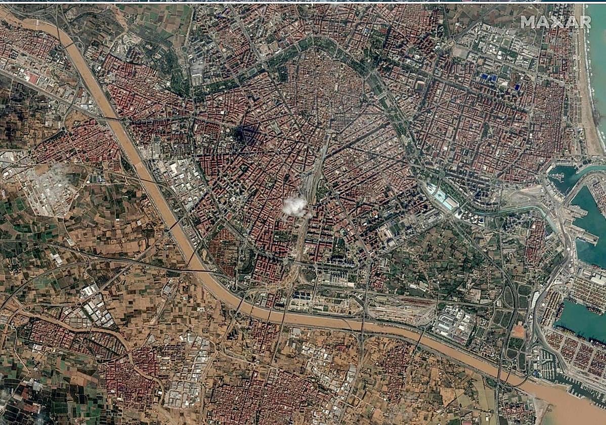 La última e impresionante imagen del nuevo cauce del Turia en Valencia tras la riada | Las ...